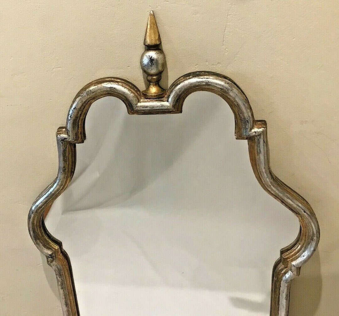 Pino De Luca Italian Classical Style Gold & Silver Gilt Wall Mirror ...
