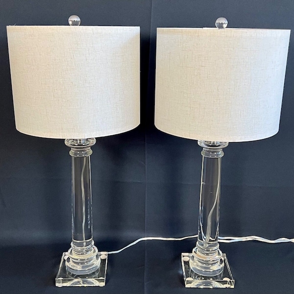 Acrylic Table Lamp - Etsy