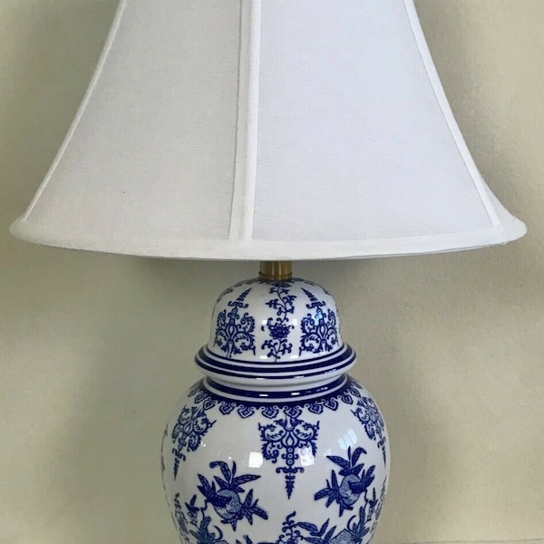 Blue Floral Table Lamp Shade - Etsy