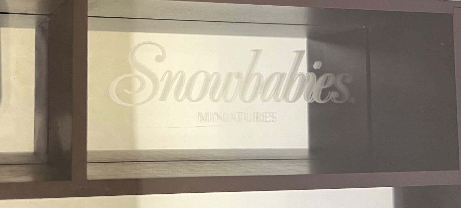 Snowbabies Miniatures Display Wood Mirrored Wall Curio Cabinet 23" - Etsy