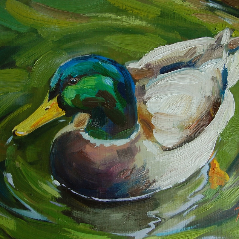 Duck Painting - Etsy