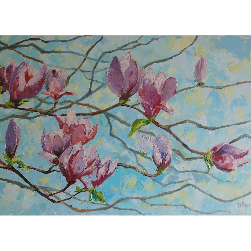 Magnolia Painting - Etsy