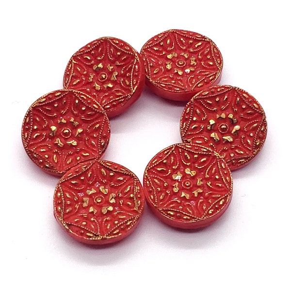 Large Red Buttons - Etsy