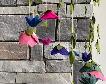 Felt Flower Mobile - Etsy