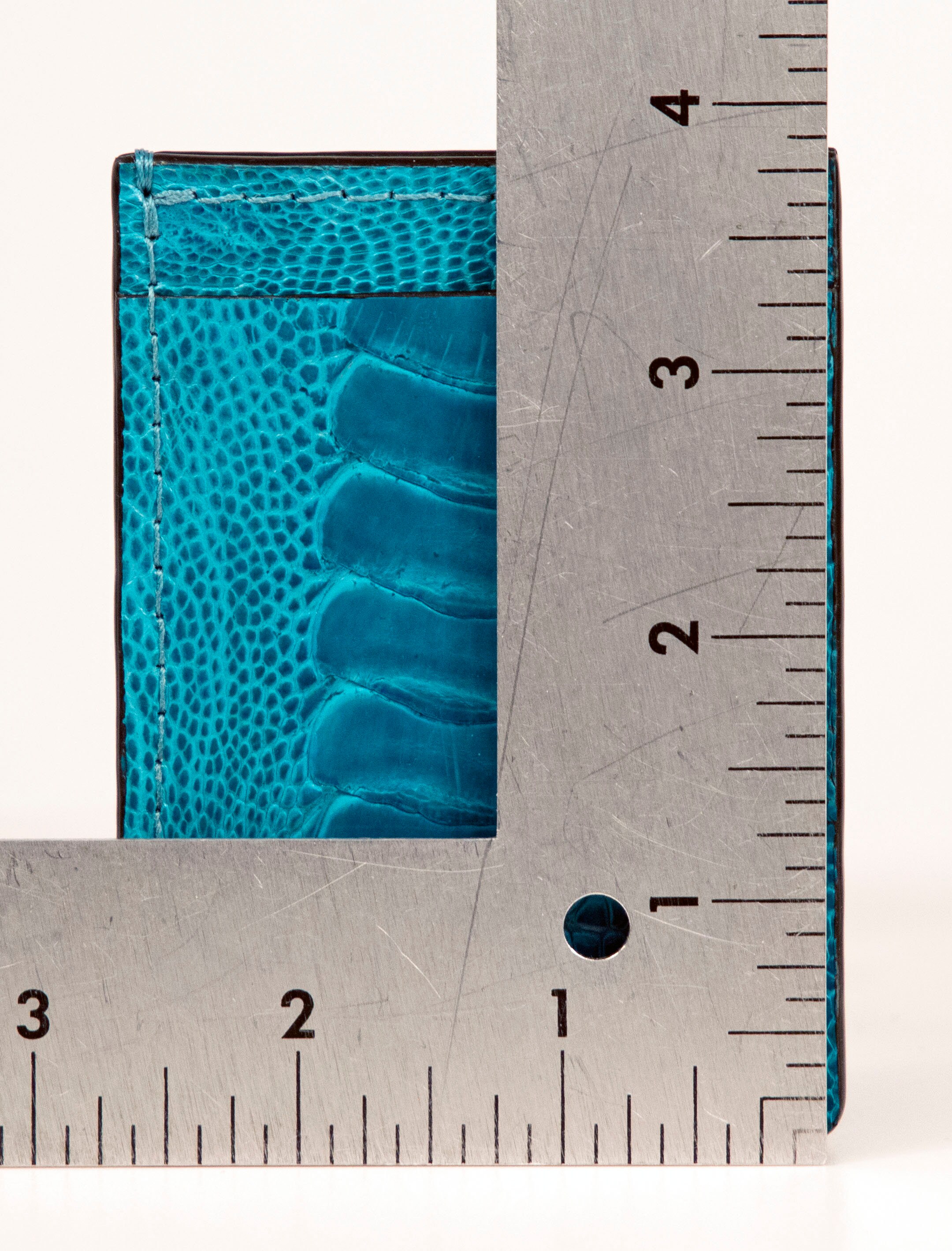 Genuine Ostrich Leather Turquoise Blue Card Case/card Holder - Etsy