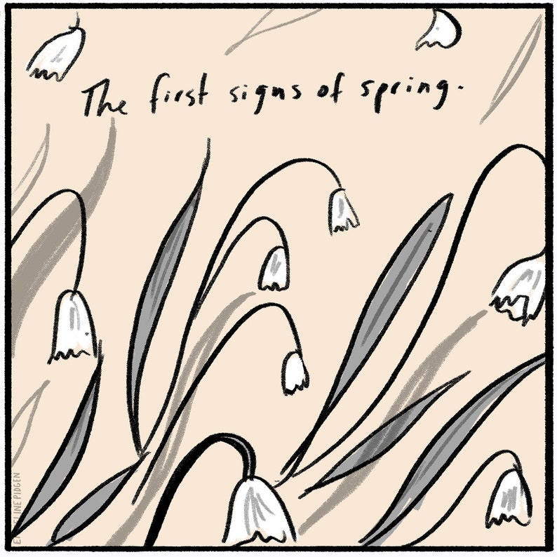 First Signs of Spring instant Digital Download Smallpress Diary Comic ...