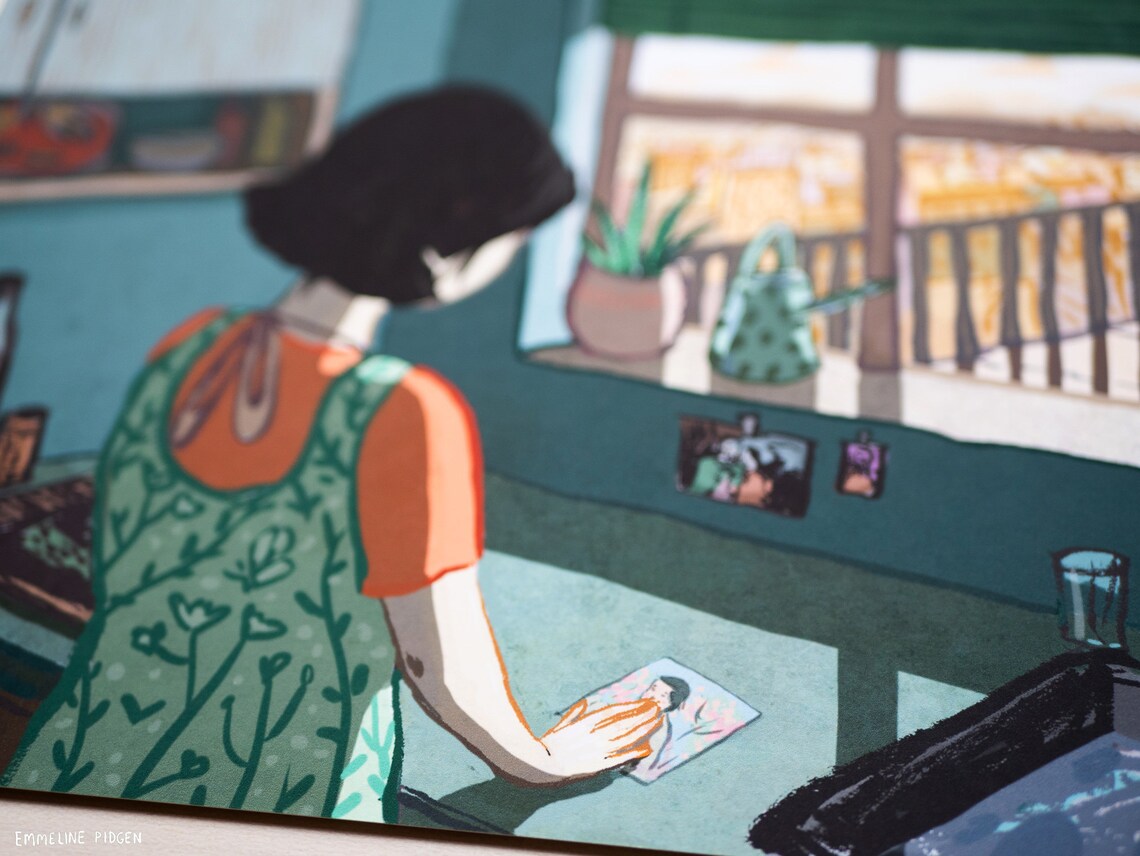 The Kitchen Window Illustrated Print A4 Giclee Illustration - Etsy