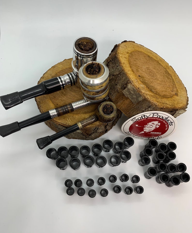 Softy Small, Medium, and Large Rubber Tobacco Pipe Bits Bundle (14 ...