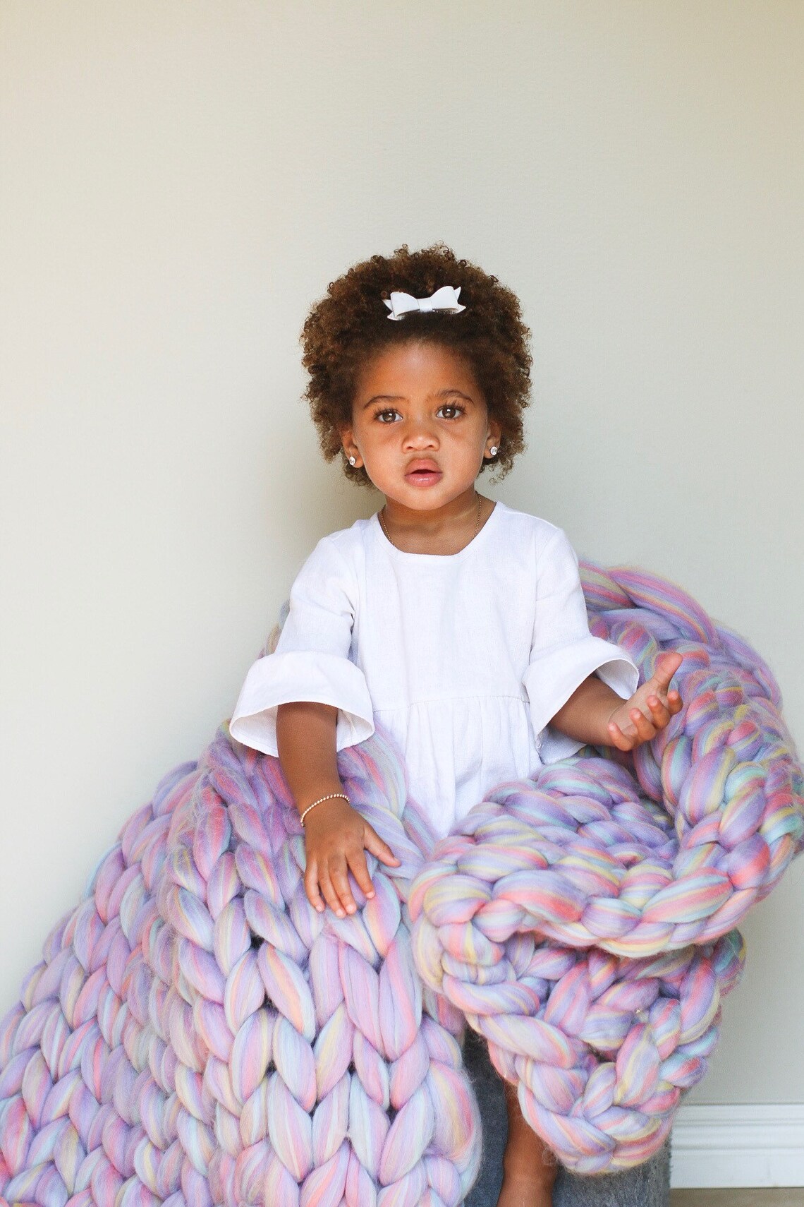 Chunky Knit Throw/blanket. 100% Merino Wool. Handmade in the - Etsy