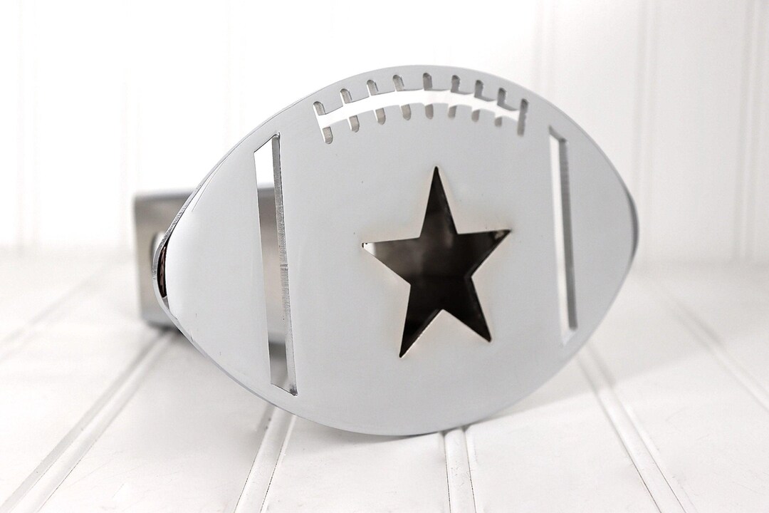 Chrome Football Star Hitch Cover – Fits 2” Hitch Receiver – Free ...