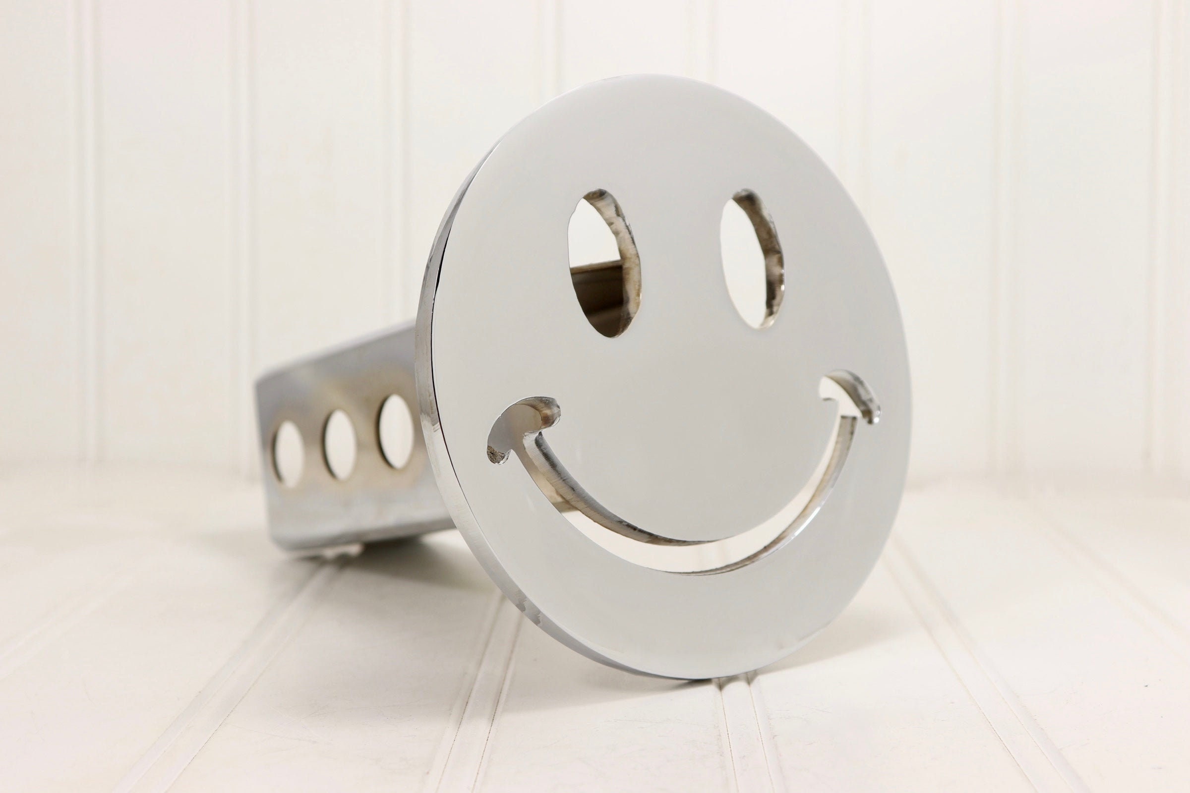 Chrome Smiley Face Hitch Cover, Free Shipping - Etsy