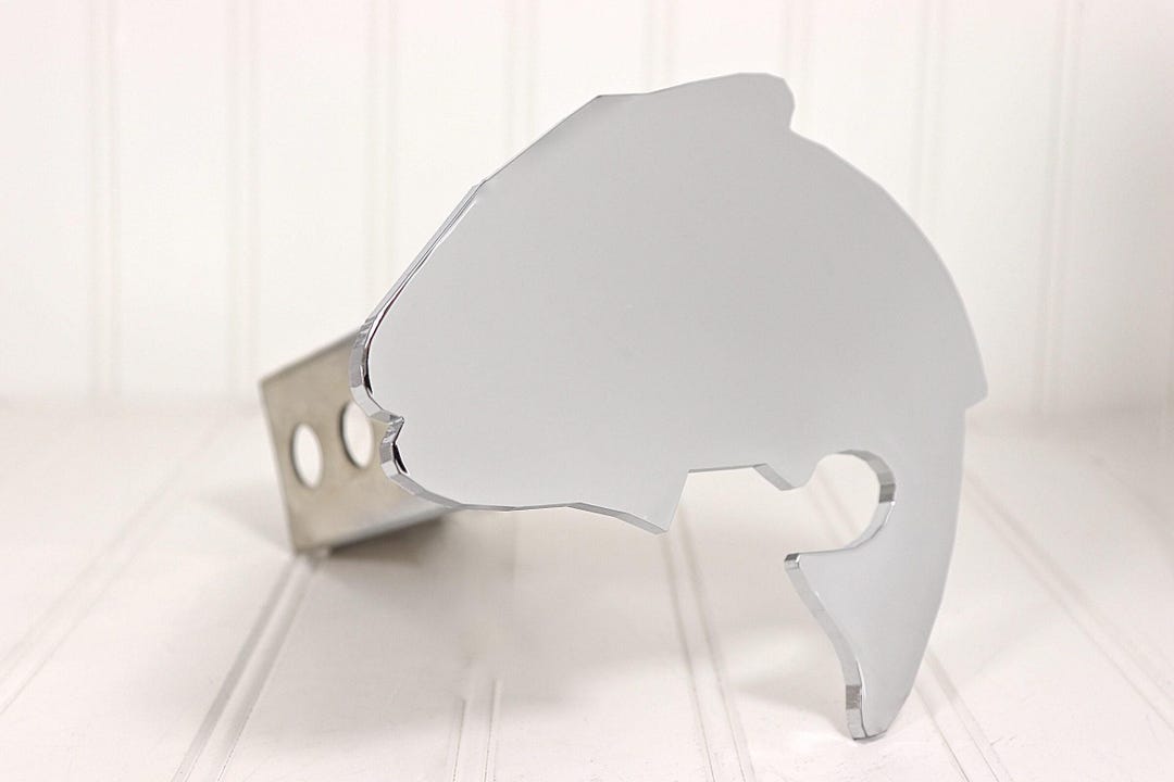 Chrome Bass Fish Hitch Cover – Fits 2” Hitch Receiver – Free Shipping ...