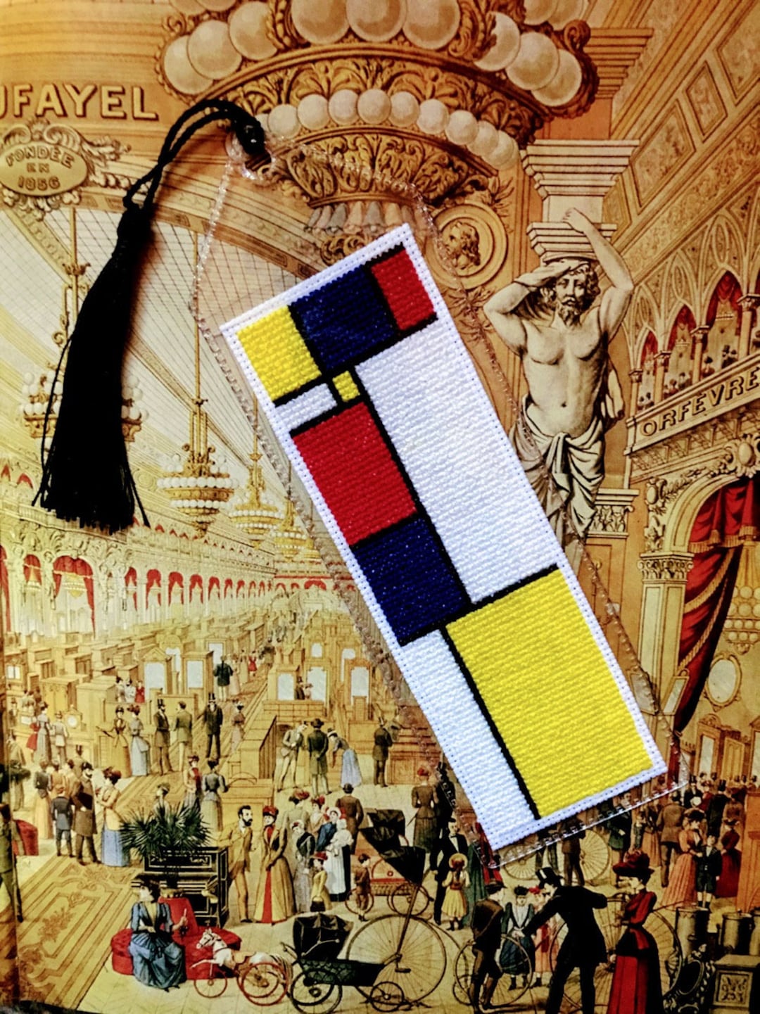 Lines & Blocks Bookmark - Etsy