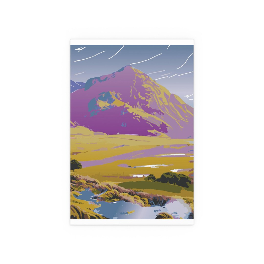 The Buckle (illustrated Scotland Landscape Art) Fine Art Posters - Etsy