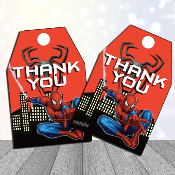 Spiderman Tags - Etsy