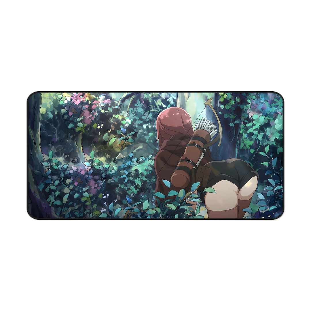 Anime Girl Desk Mat Mousepad Anime Manga Desk Pad Gaming Pad - Etsy