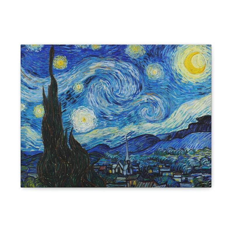 Vincent Van Gogh's the Starry Night 1889 Art Van Gogh - Etsy