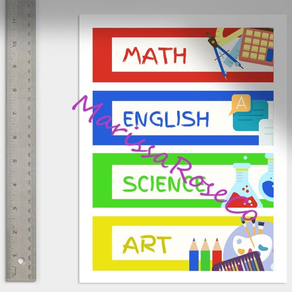 School Subject - Etsy