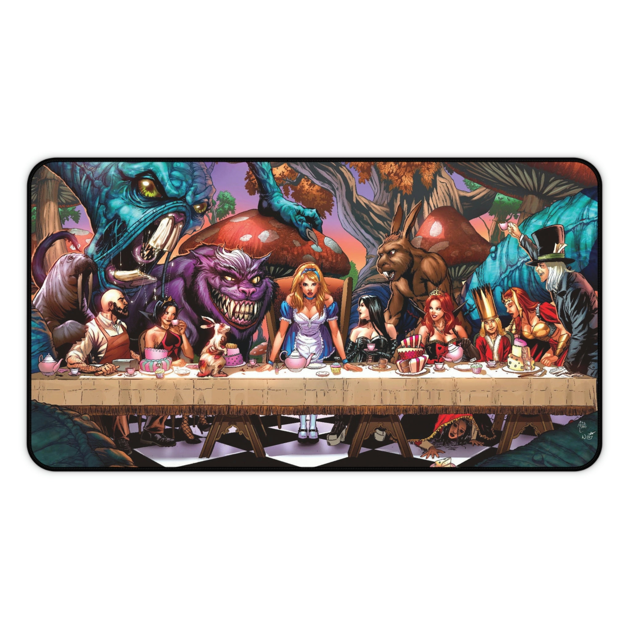 The Last Supper Alice Gamer Desk Mat Mousepad Mouse Pad Gamer Gift Mad ...
