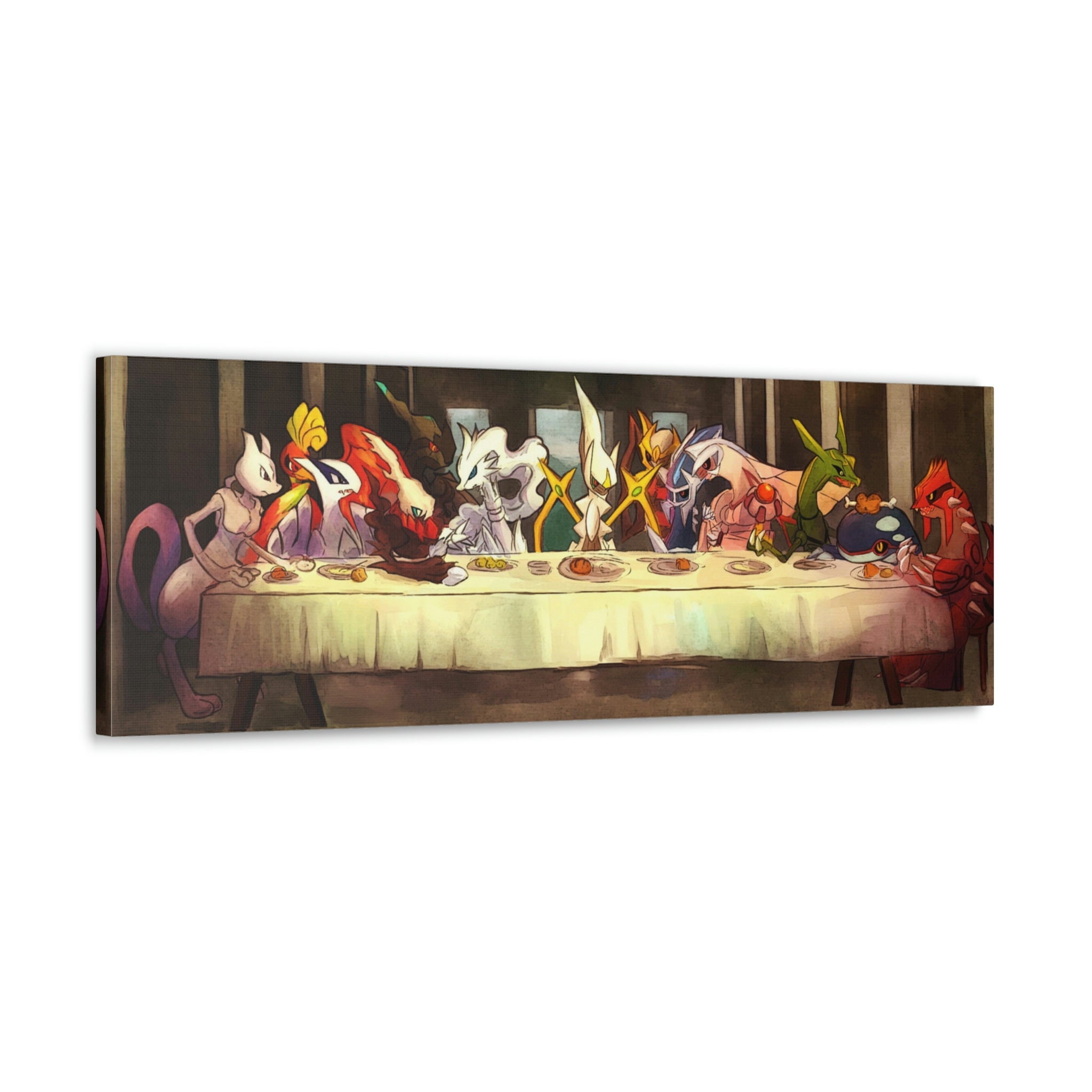 The Last Supper Pokemon Video Game Gamer Canvas Gallery Wrap Gamer Gift ...