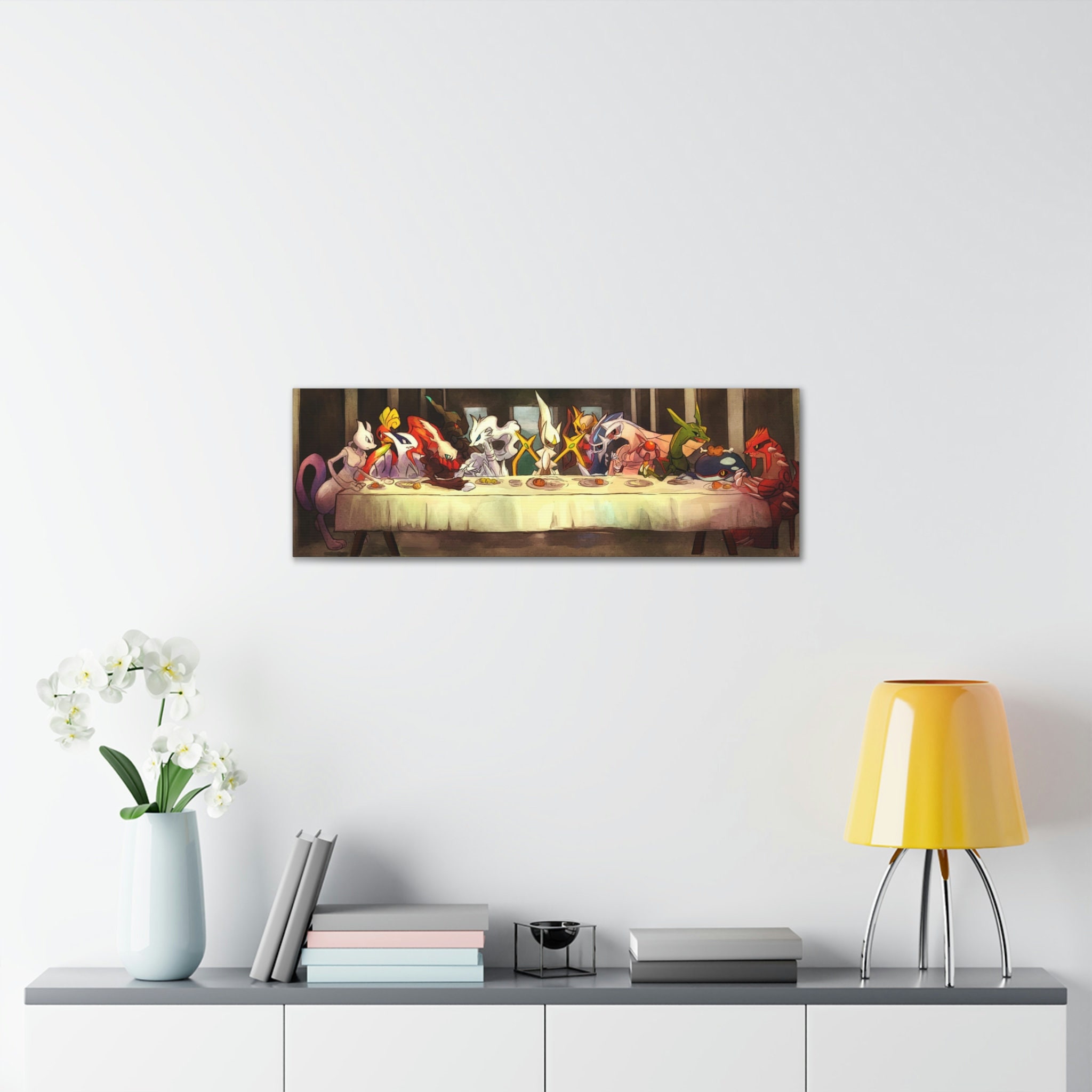 The Last Supper Pokemon Video Game Gamer Canvas Gallery Wrap Gamer Gift ...
