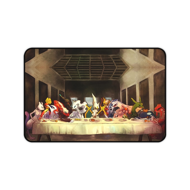 The Last Supper Pokemon Video Game Gamer Desk Mat Mousepad Mouse Pad ...