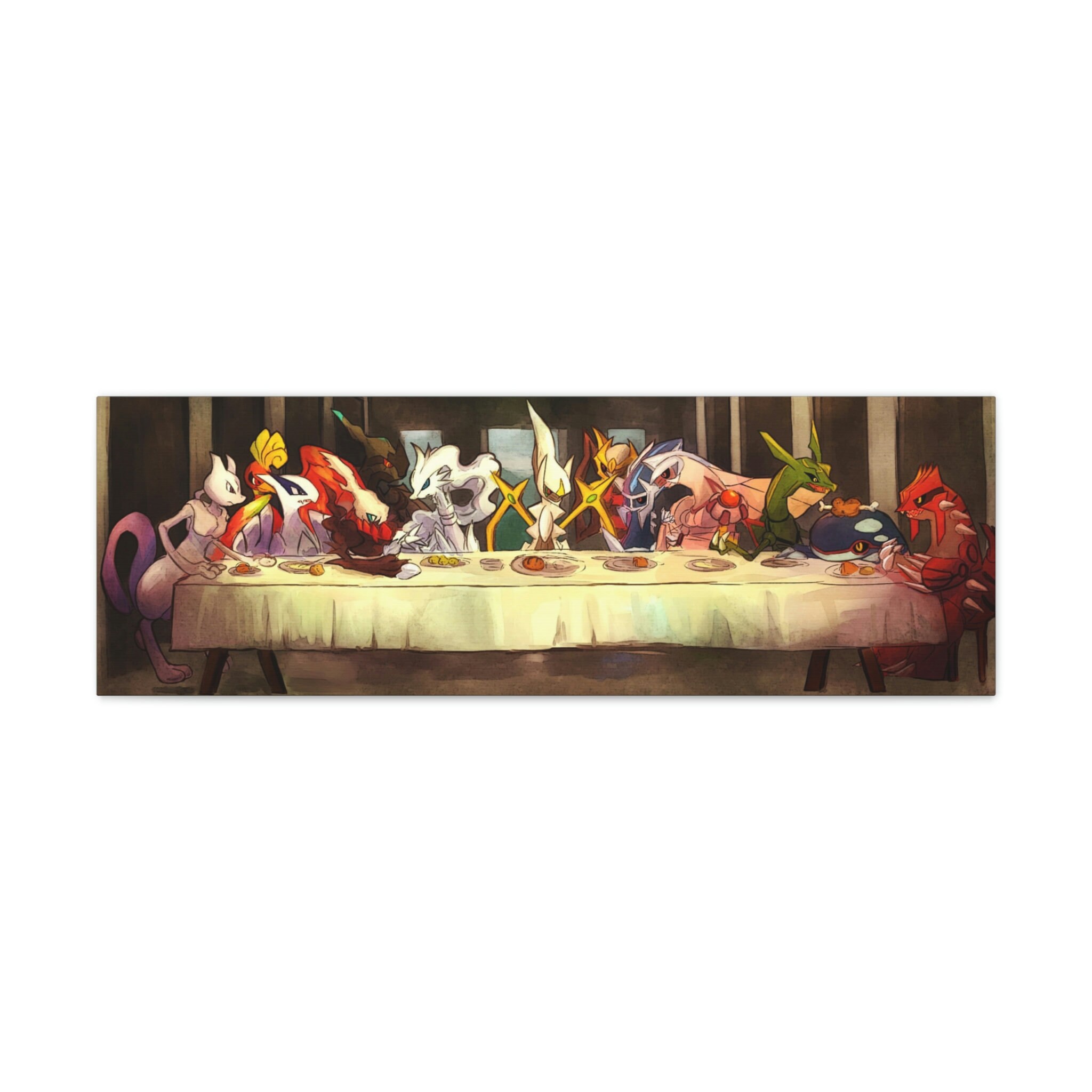 The Last Supper Pokemon Video Game Gamer Canvas Gallery Wrap Gamer Gift ...