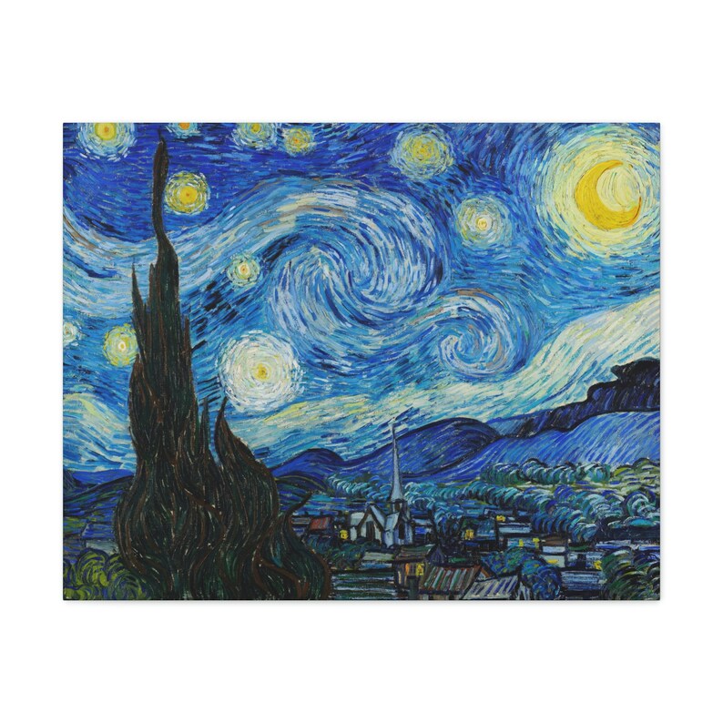 Vincent Van Gogh's the Starry Night 1889 Art Van Gogh - Etsy