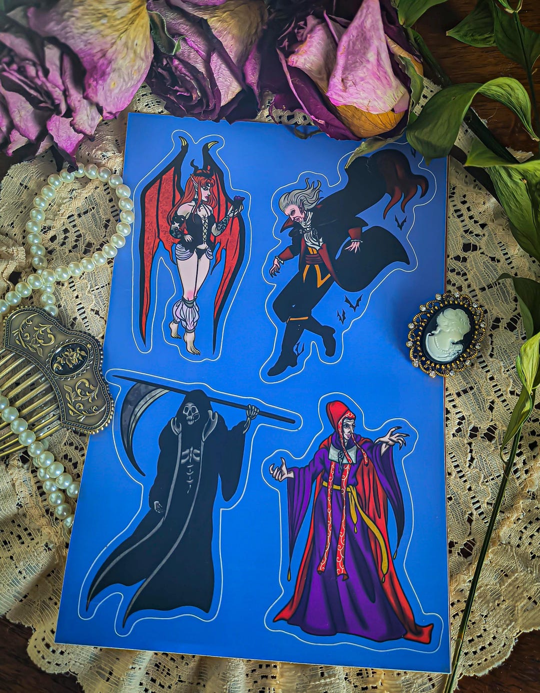 Castlevania Sotn Villains Sticker Sheet - Etsy