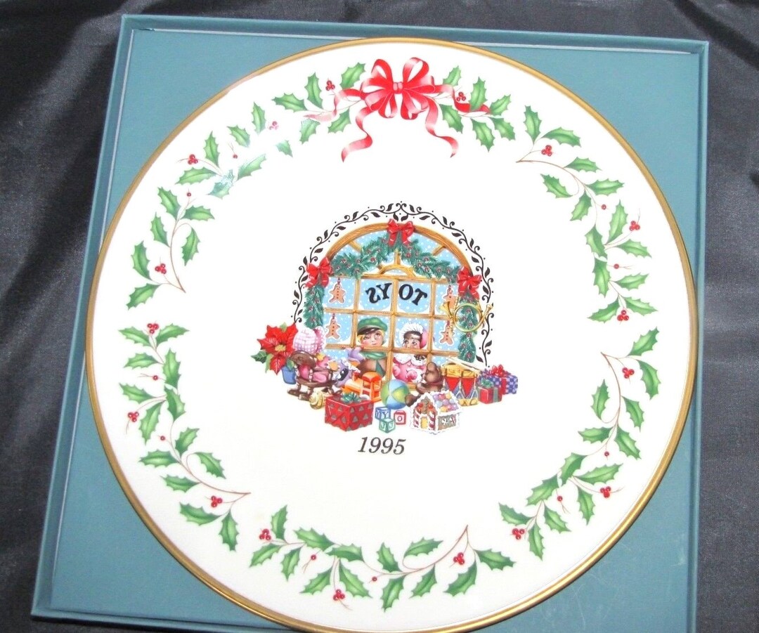 1995 LENOX Millennium Plate: 5th Annual Holiday Collector's Edition - Etsy