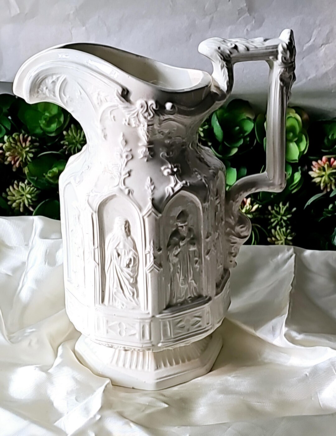 Vintage the Apostles / Saints / Jesus Creamy White Ceramic 8" Tall ...