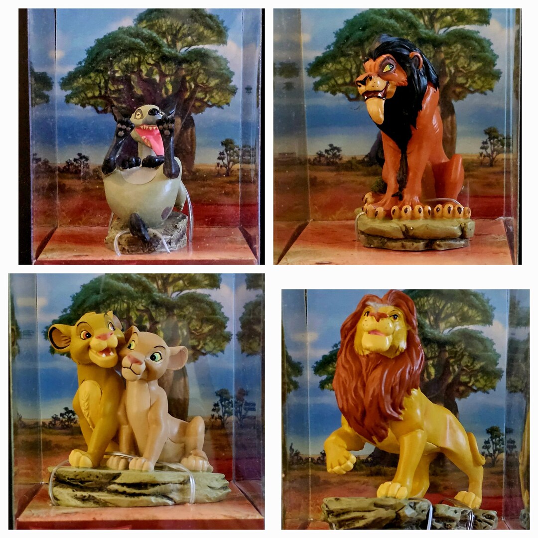 Boxed Set of 4 Disney Enesco Lion King Sculpted Figurine Collectible ...