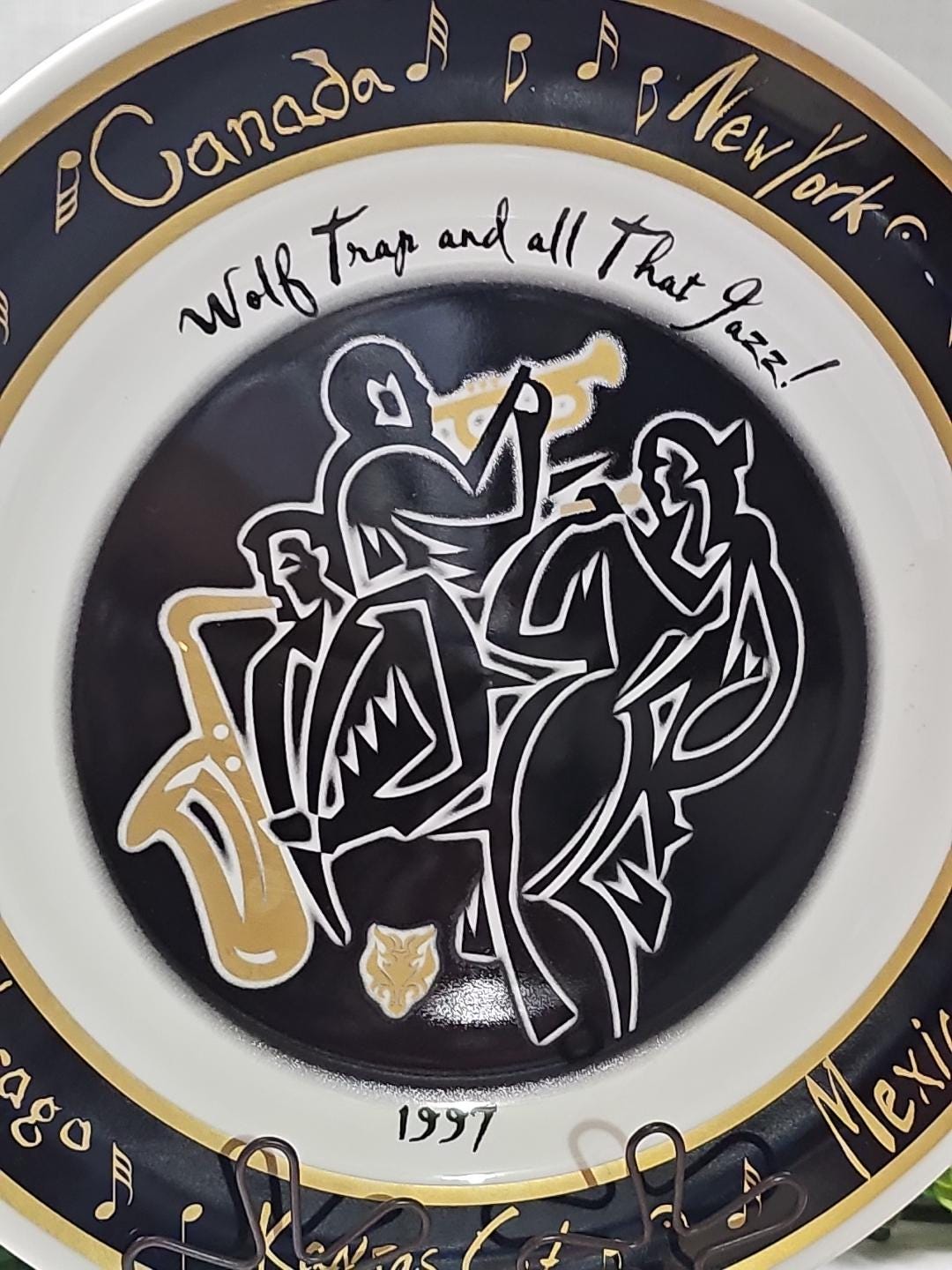 1997 Wolf Trap All That Jazz Porcelain Souvenir Plate, Syracuse Brand ...