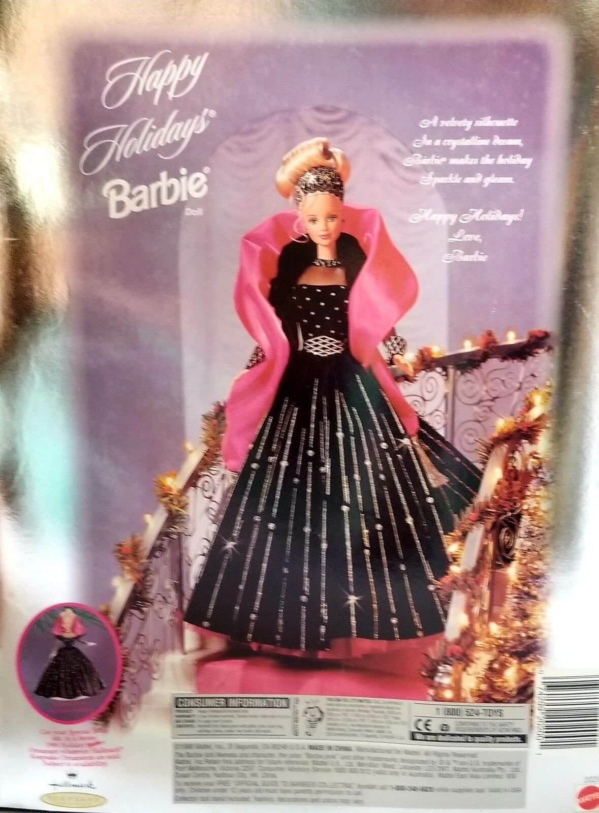 Mattel BARBIE DOLL Collectible 1998 Happy Christmas Holidays Special ...