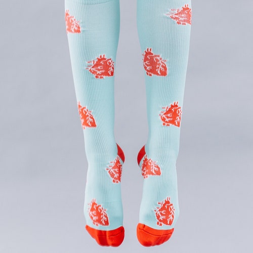 Anatomical Heart Compression Socks Cardiac Socks Heart | Etsy
