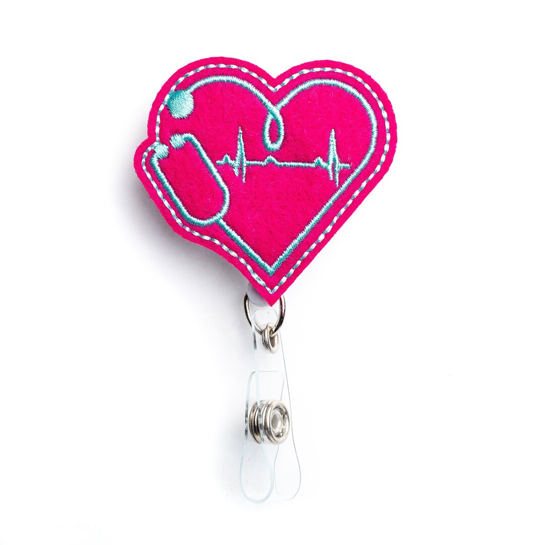 EKG Badge Holder | ID Badge Holder | Badge Reel | Name Badge Holder ...