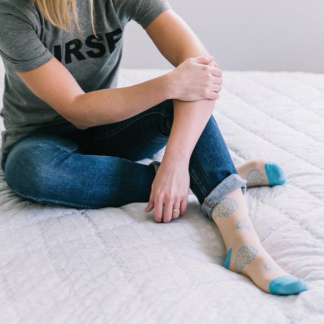 Anatomical Brain Socks | Brain Socks | Einstein Socks | Nurse Socks ...