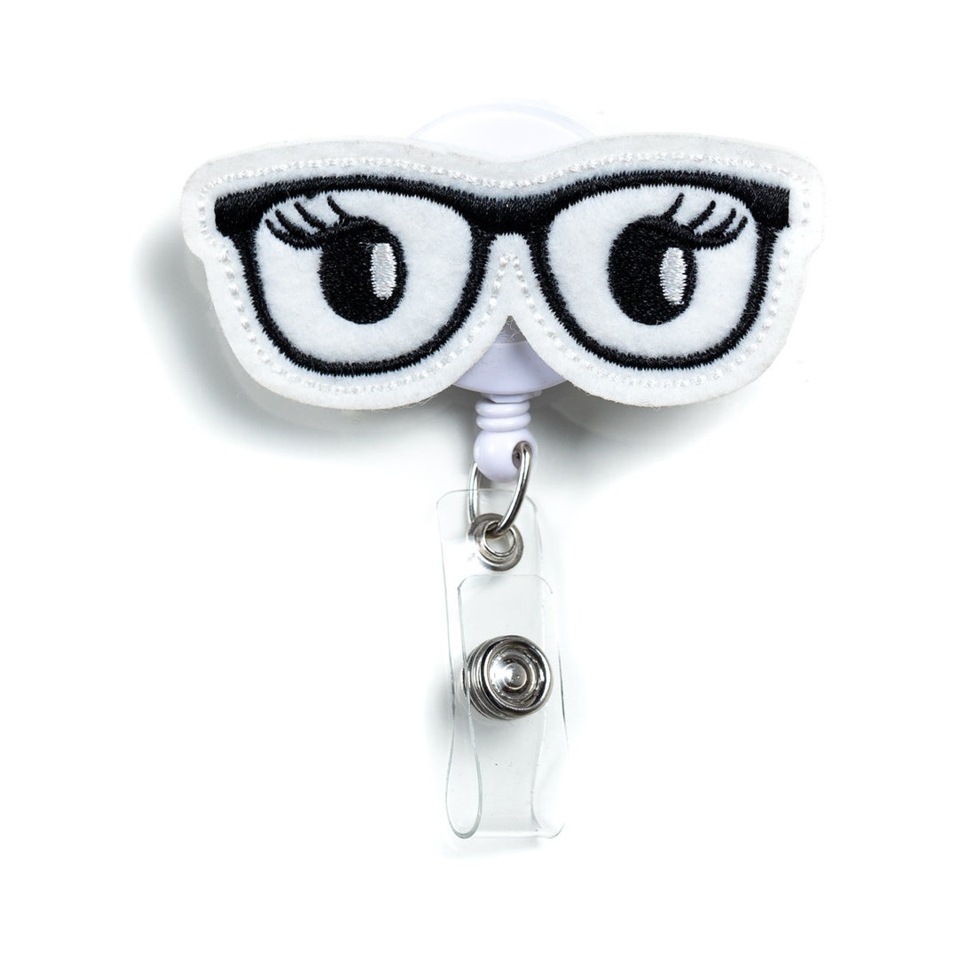 Eye Glasses Badge Reel Holder | ID Badge Holder | Badge Reel | Name ...