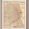 Map of Chicago for the Year of 1933 Portraying Some of It's History - Etsy