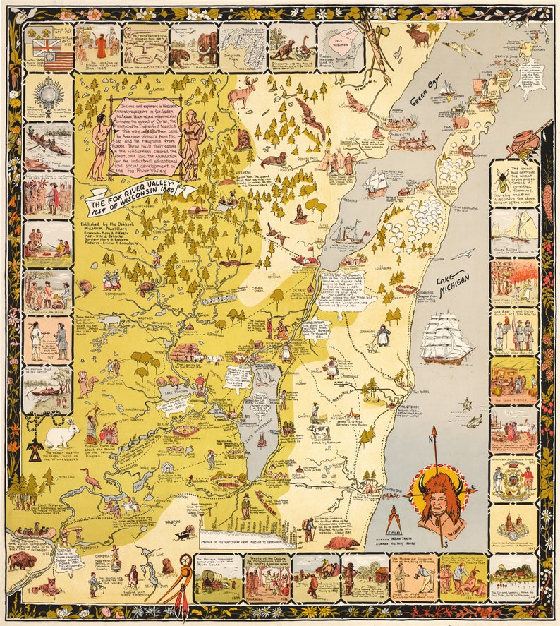 The Fox River Valley of Wisconsin - Etsy