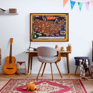 1939 Albert Richard Football Map - Etsy