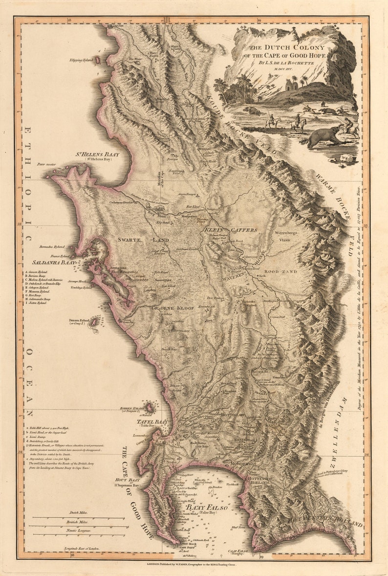 The Dutch Colony of the Cape of Good Hope - Etsy