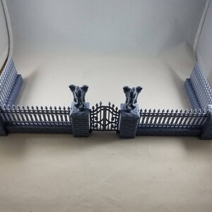 Cemetery Fence and Gate Set Tabletop RPG Miniature | Etsy
