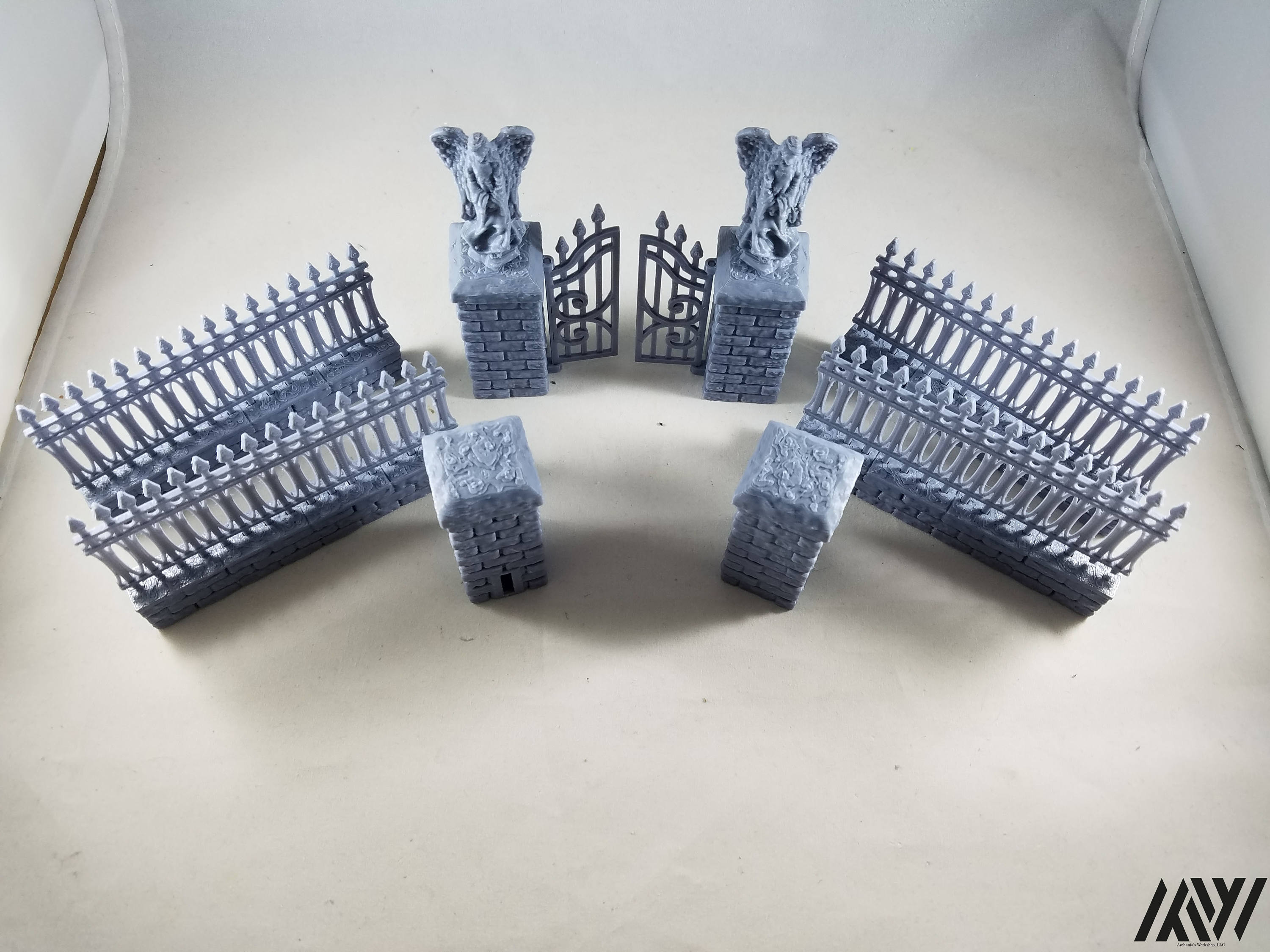 Cemetery Fence and Gate Set Tabletop RPG Miniature | Etsy