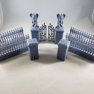 Cemetery Fence and Gate Set Tabletop RPG Miniature - Etsy