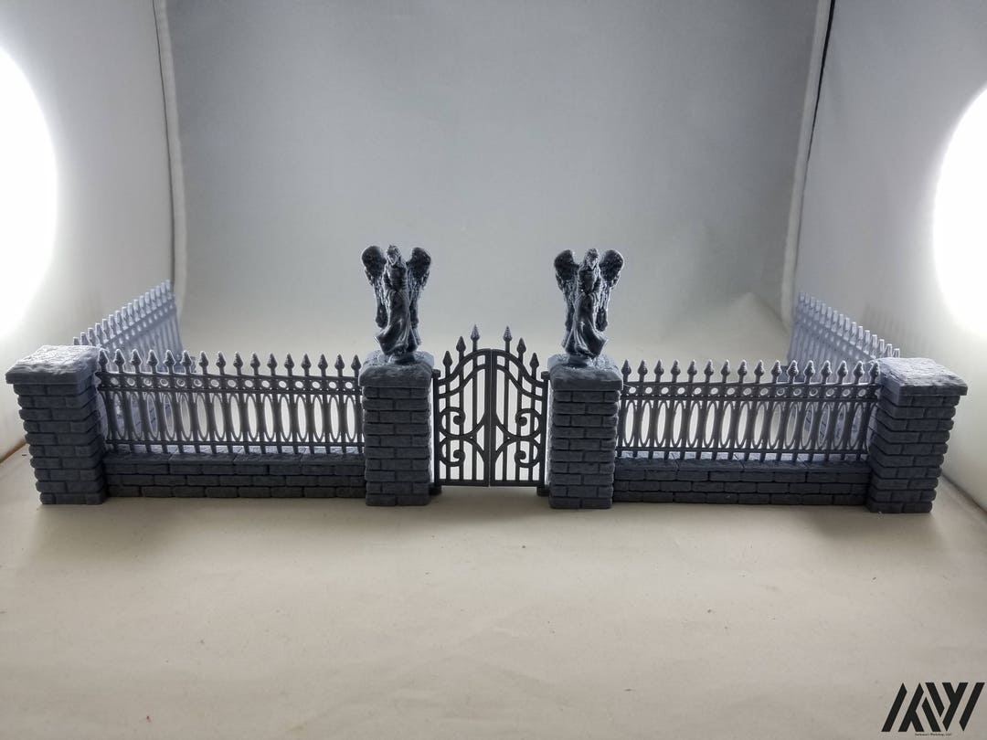 Cemetery Fence and Gate Set Tabletop RPG Miniature - Etsy