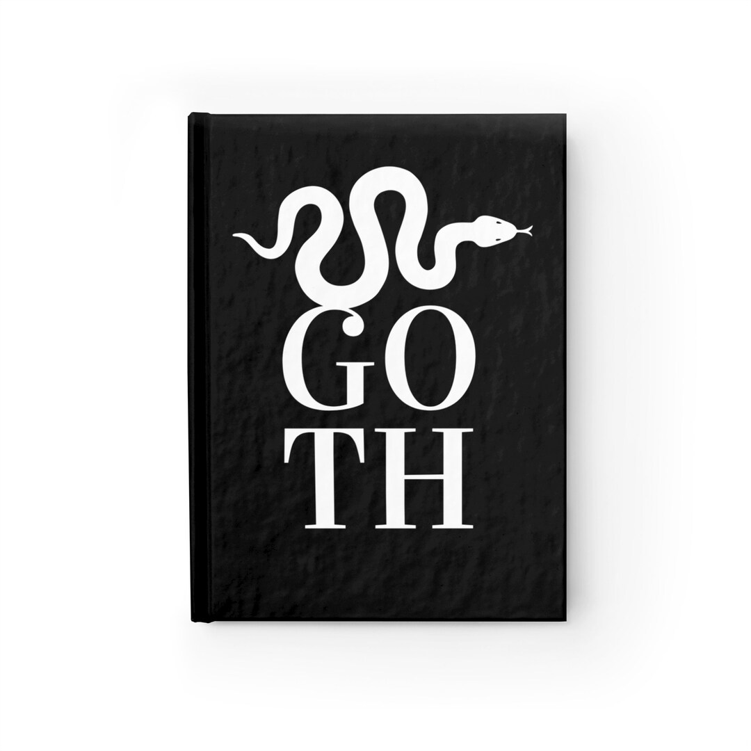 The GOTH Snake Hardcover Notebook - Etsy