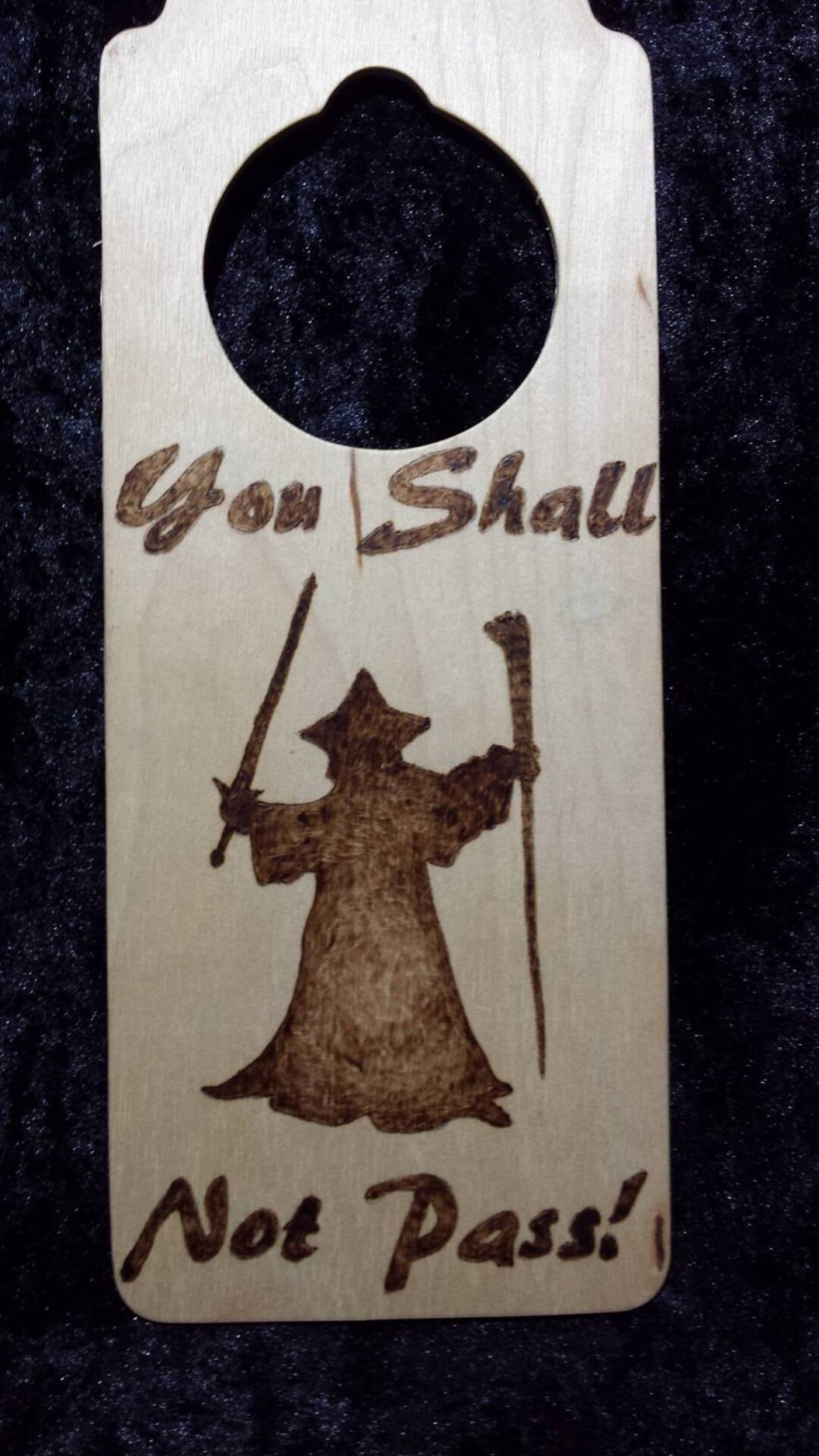 Woodburning - Pyrography - Gandalf Door Hanger - Etsy