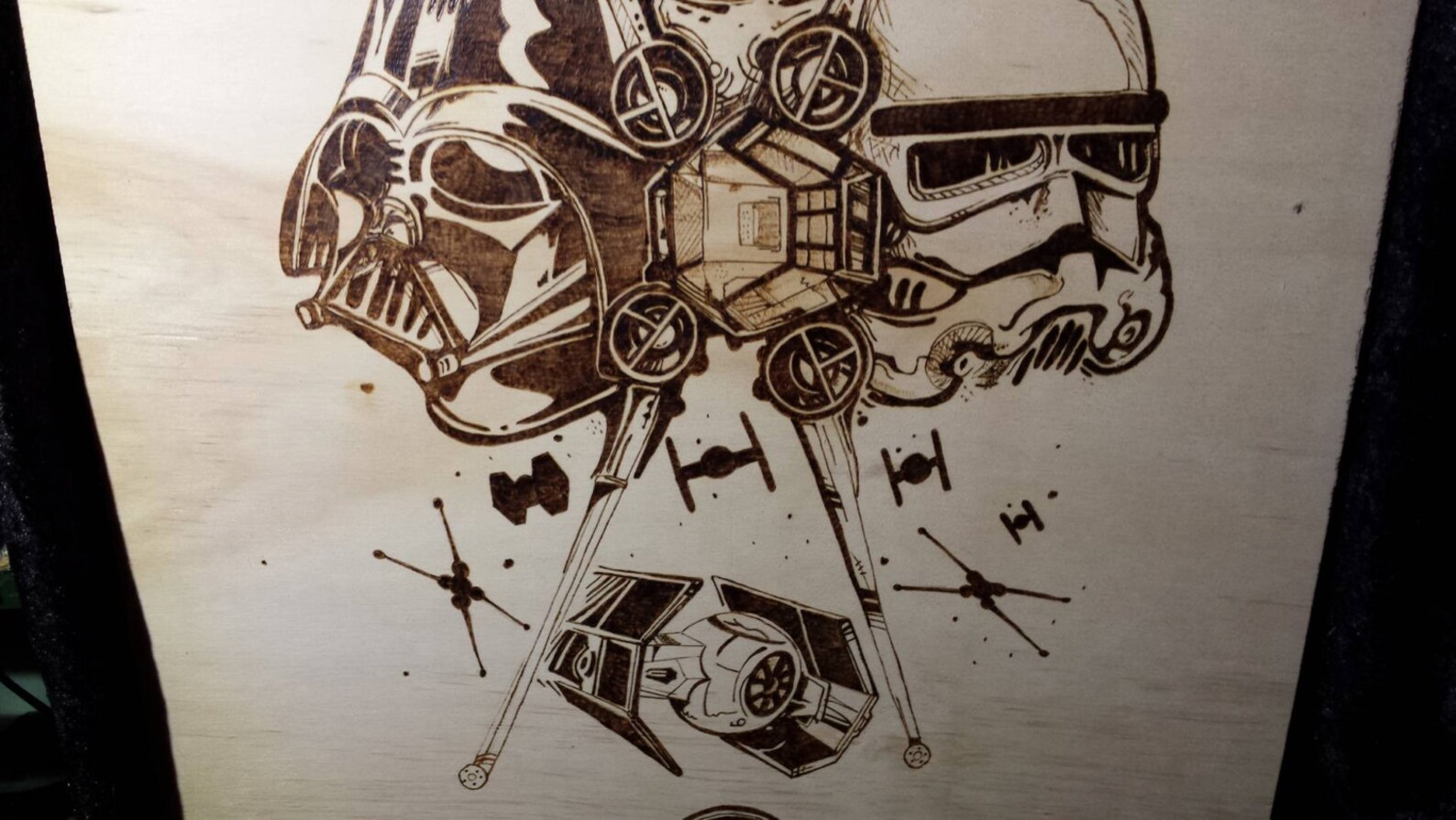 Wood Burning - Pyrography - Star Wars Dark Side - Etsy