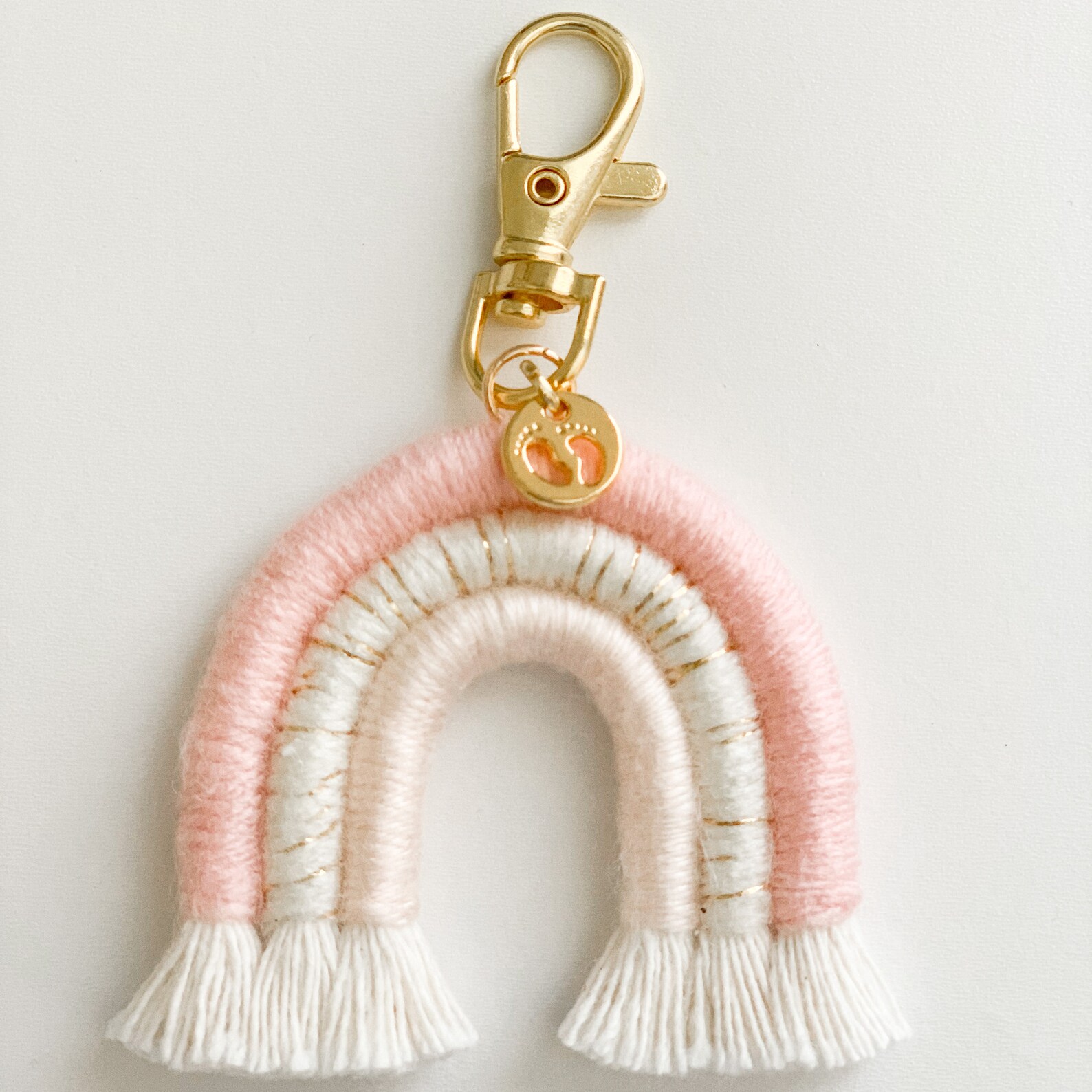 Mini Promise Rainbow Keychain, Pregnancy Loss Keepsake, Macrame Rainbow ...